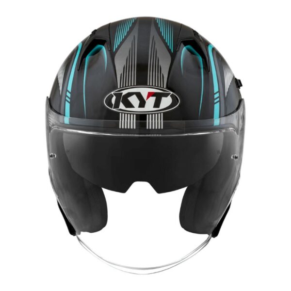 Nón Bảo Hiểm 3/4 KYT NFJ - Radar Aqua Blue - ViVuPhượt