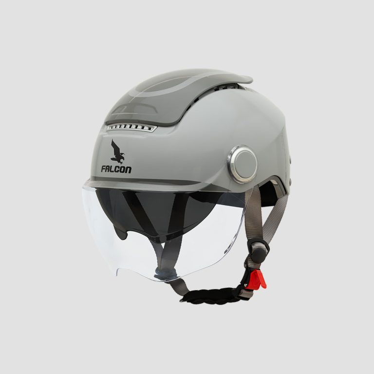 Mũ Bảo Hiểm 1/2 Falcon Bee 2 Kính - Xi Măng Bóng - ViVuPhượt