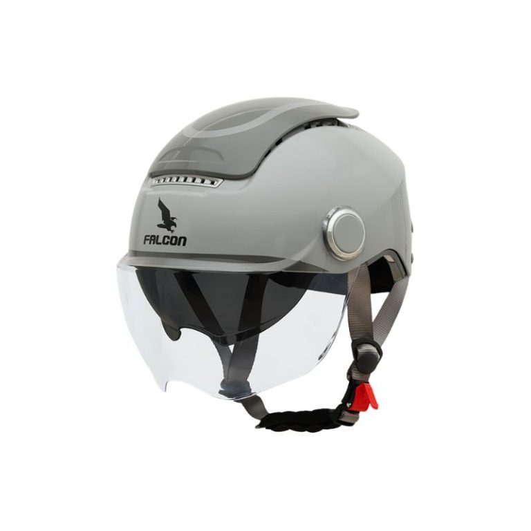 Mũ Bảo Hiểm 1/2 Falcon Bee 2 Kính - Xi Măng Bóng - ViVuPhượt