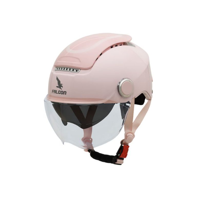 Mũ Bảo Hiểm 1/2 Falcon Bee 2 Kính - Hồng Bóng - ViVuPhượt
