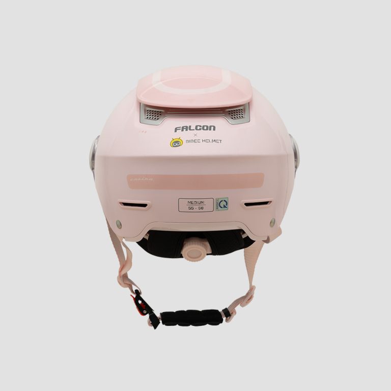 Mũ Bảo Hiểm 1/2 Falcon Bee 2 Kính - Hồng Bóng - ViVuPhượt